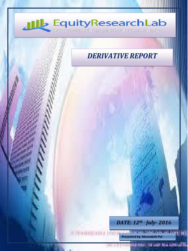 Equity Research Lab: Derivative Report | PDF | Financial Analyst ...