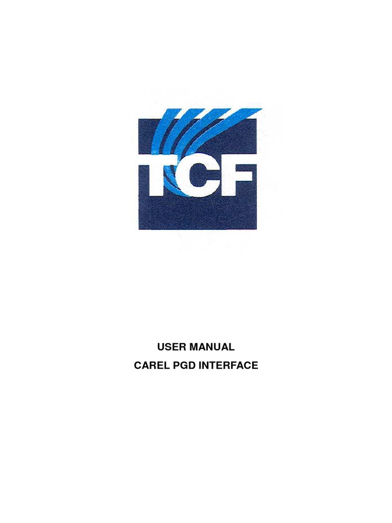 Control Manual PGD Carel User Interface UK | PDF | Parameter (Computer ...