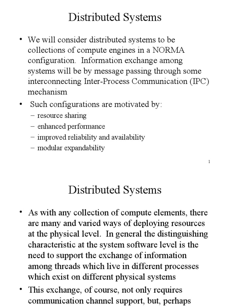 Distributed Systems | PDF | Distributed Computing | Client–Server Model
