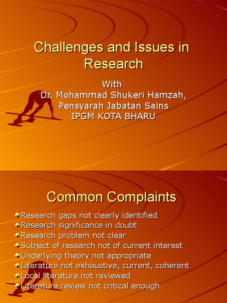 Challenges and Issues in Research | PDF | Methodology | Scientific Method