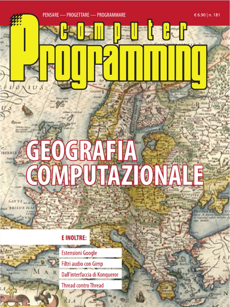 Computer Programming N. 181 - Geografia Computazionale | PDF