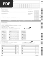 A2 Key For Schools Reading Sample Answer Sheet | PDF