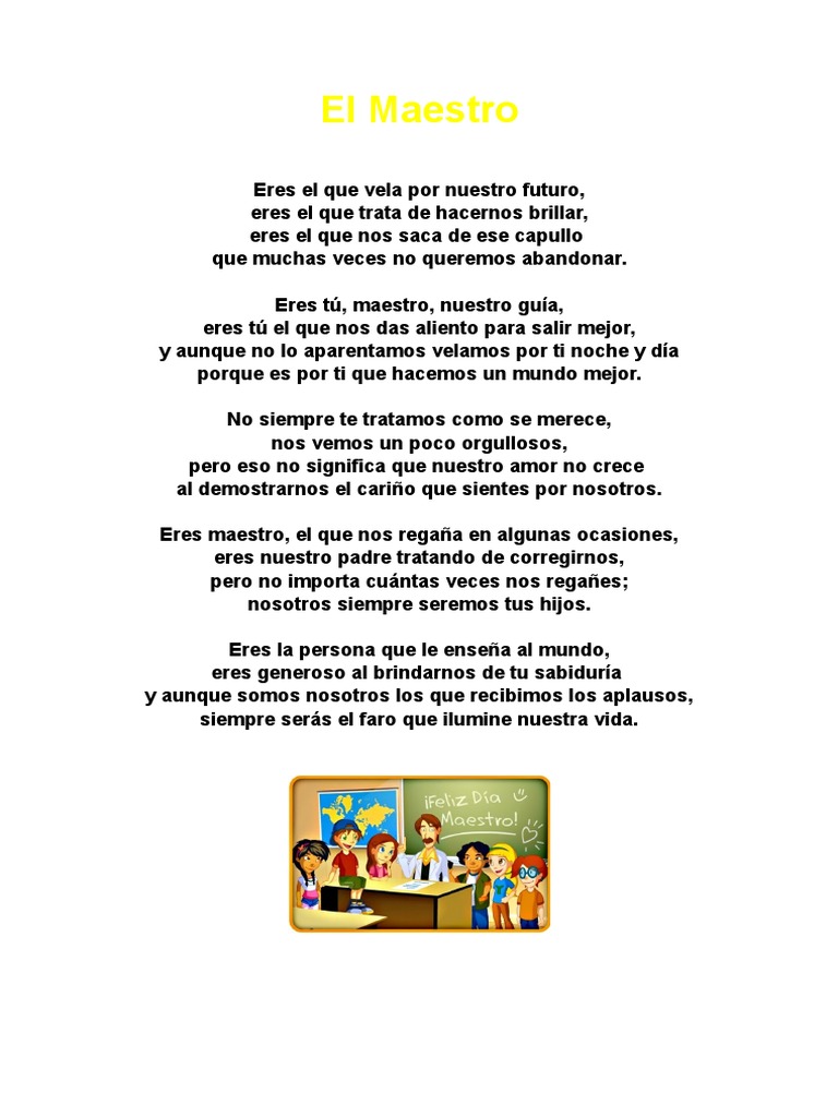 Poema al Maestro: Nuestro Guía y Faro | PDF | Hogar, jardinería y ...