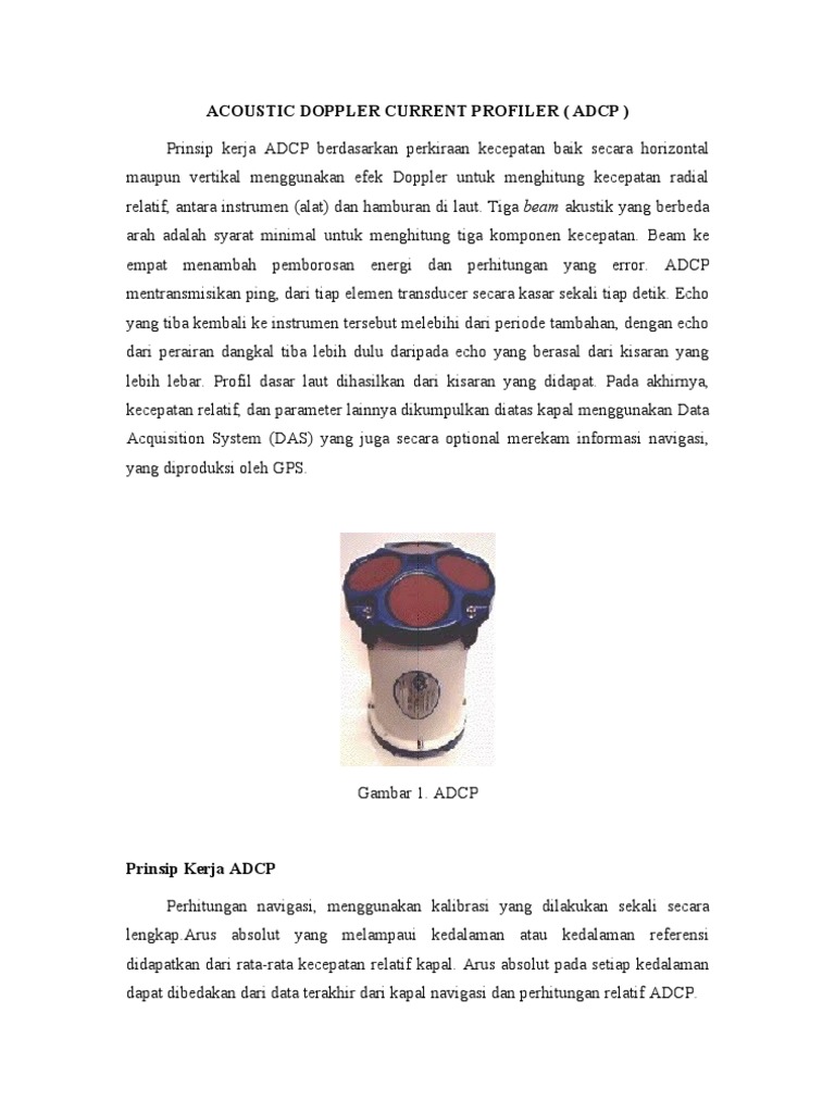 ADCP | PDF