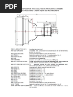 10 Ejemplos de Programacion CNC | PDF | Control numerico | Programación ...