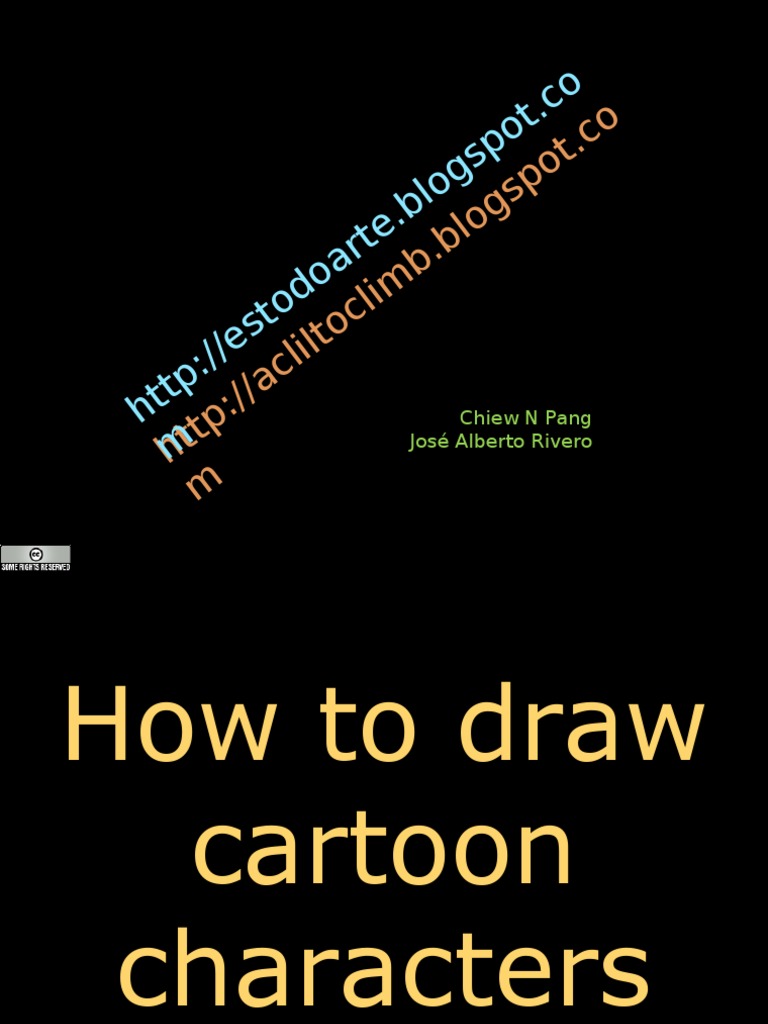 How To Draw Cartoon Characters - Basic Instructions | PDF | Creative ...