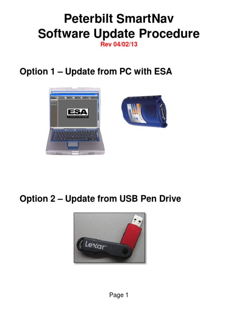 SmartNav Software Update Guide | PDF | Usb Flash Drive | Usb