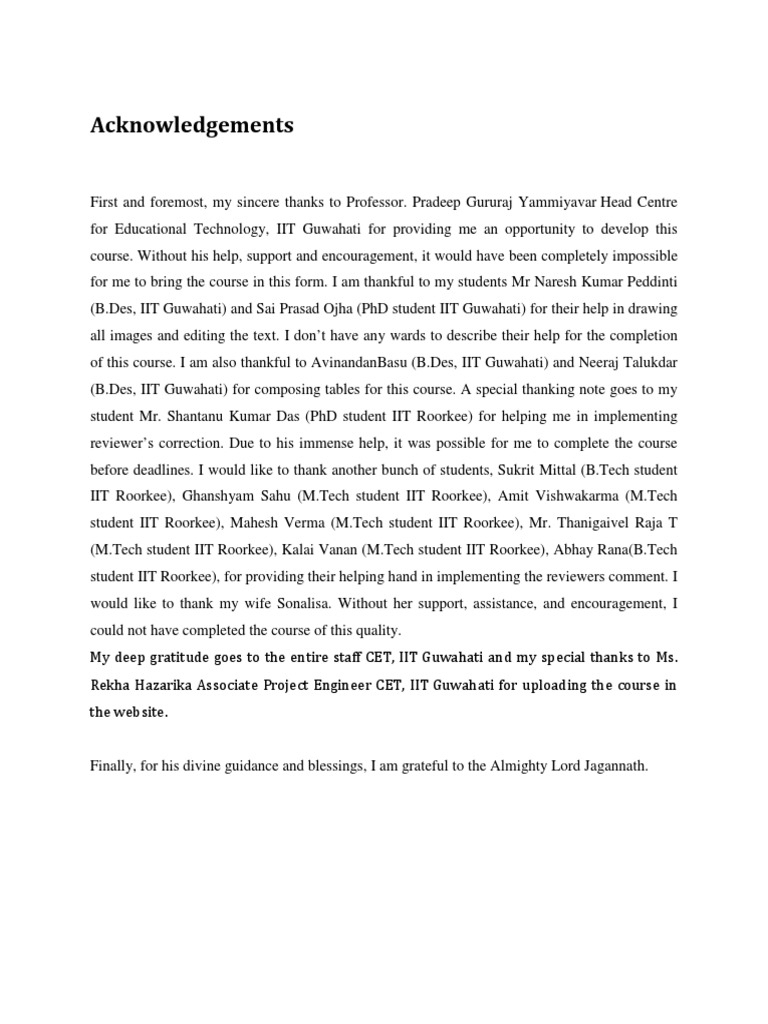 Acknowledgements | PDF