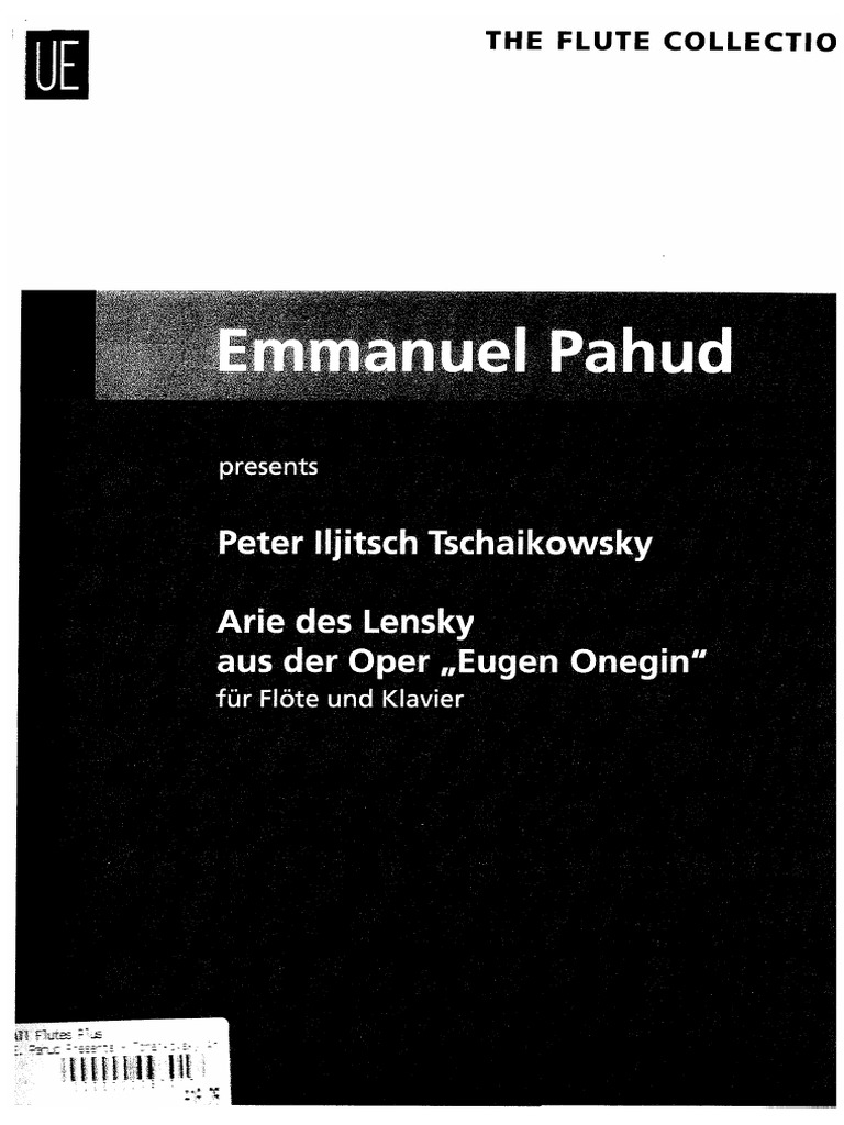 Arie Des Lensky Aus Der Oper 'Eugene Onegin' | PDF