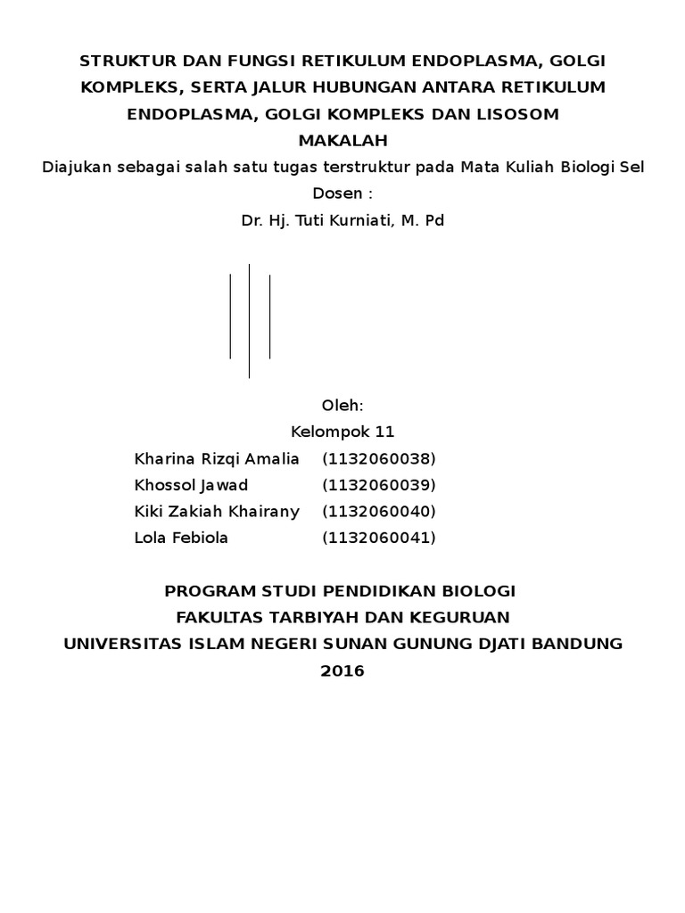 Mekanisme Sekresi Sel dalam Biologi Sel | PDF