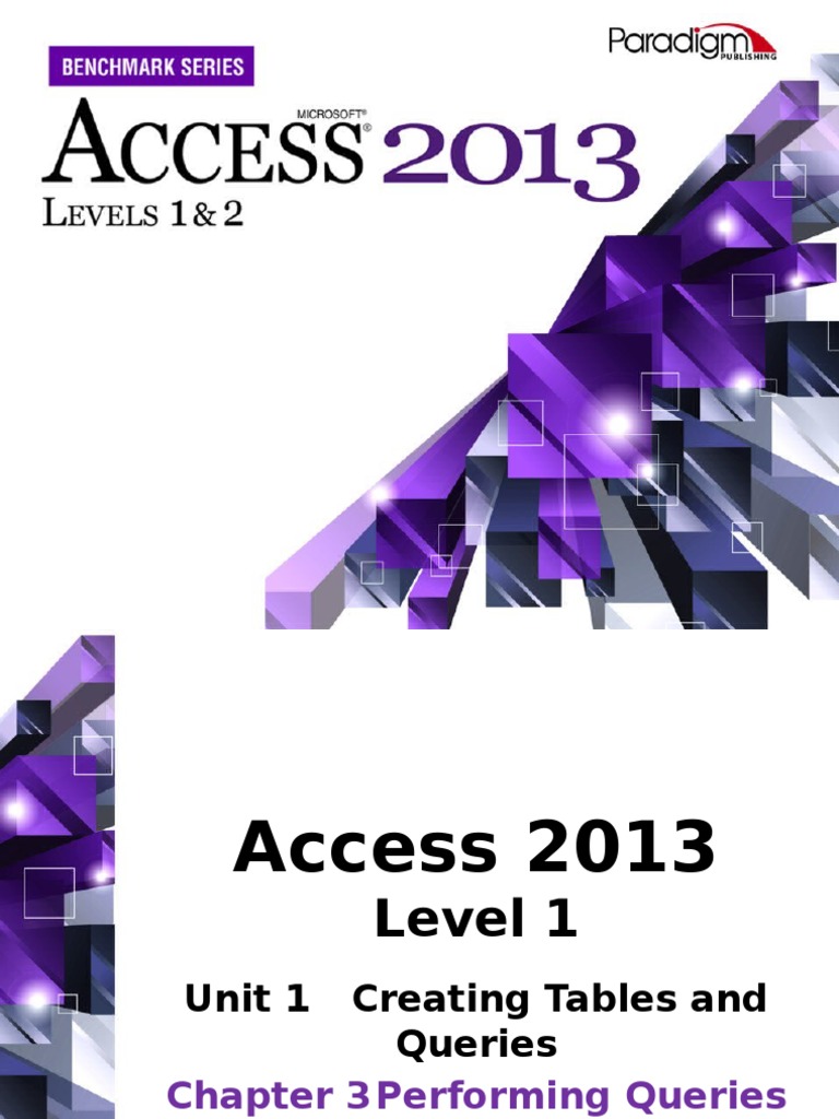 BM Access2013 L1 C3 Presentation | PDF | Table (Database) | Information Retrieval