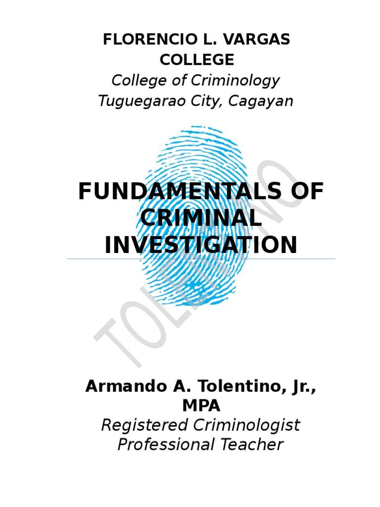 Fundamentals of Criminal Investigation TextBook | PDF | Search Warrant ...