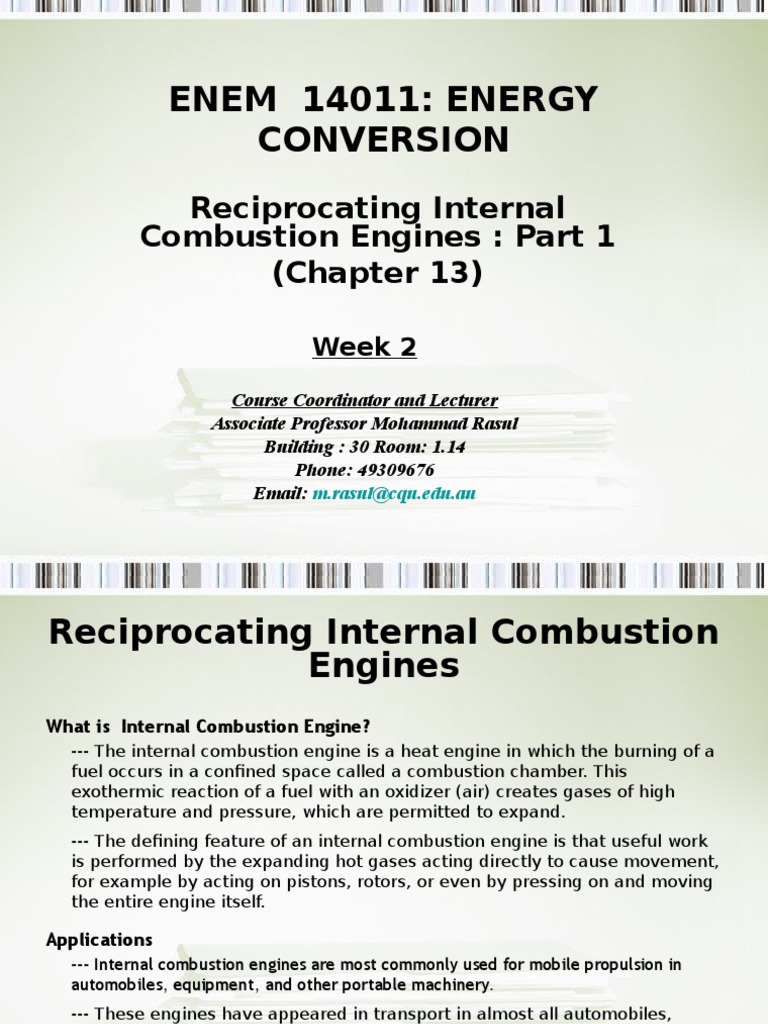 Combustion Engine | PDF | Internal Combustion Engine | Combustion