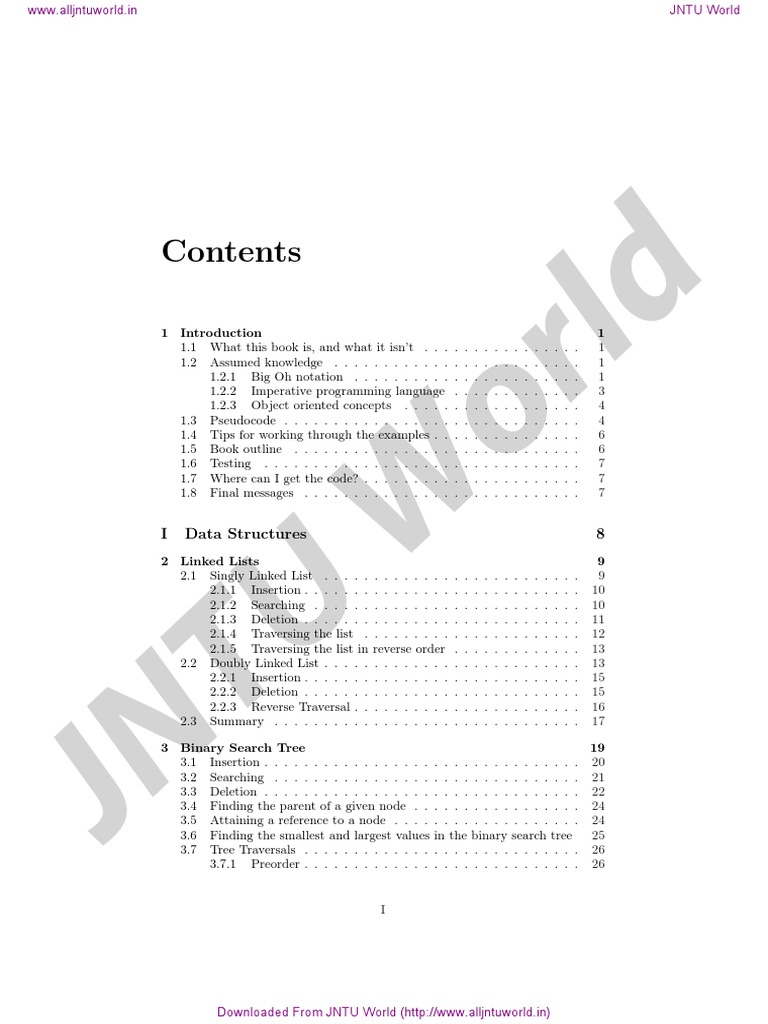 JNTU BTECH 2-1 Data Structures NOTES | PDF | Time Complexity | C++