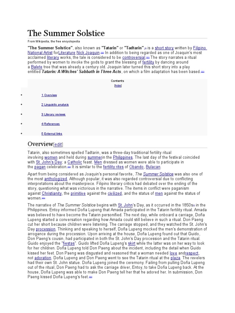 The Summer Solstice | PDF | Religion And Belief