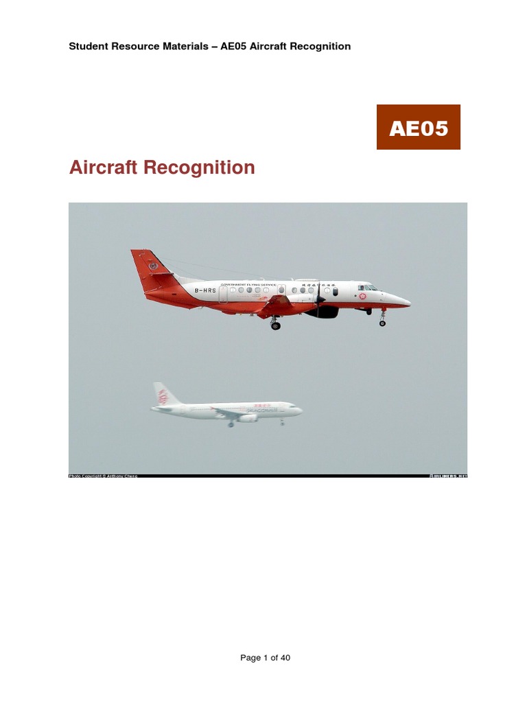 AE05 Aircraft Recognition Guide | PDF | Fighter Aircraft | Aircraft