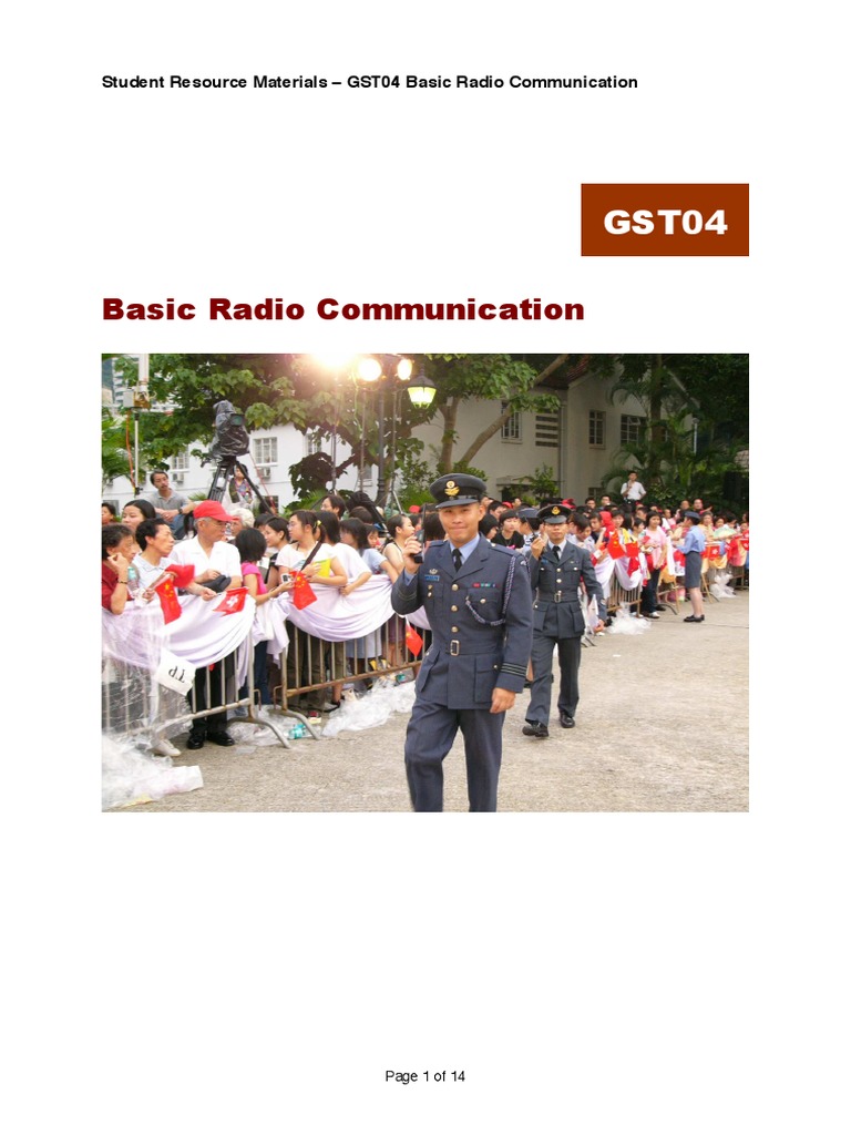 Basic Radio Communication Handout PDF | PDF | Radio ...