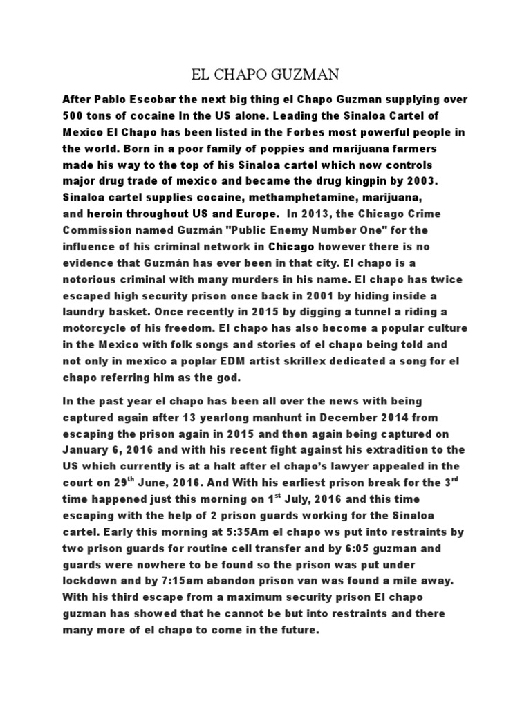 El Chapo Guzman | PDF