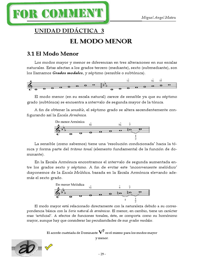 Armonia - Practica-Vol 2 - 3 El Modo Menor-neutralizaciones-Intercambio ...