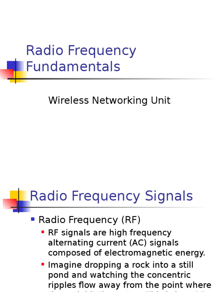 Radio Frequency Fundamentals (1) | Radio Frequency | Radio