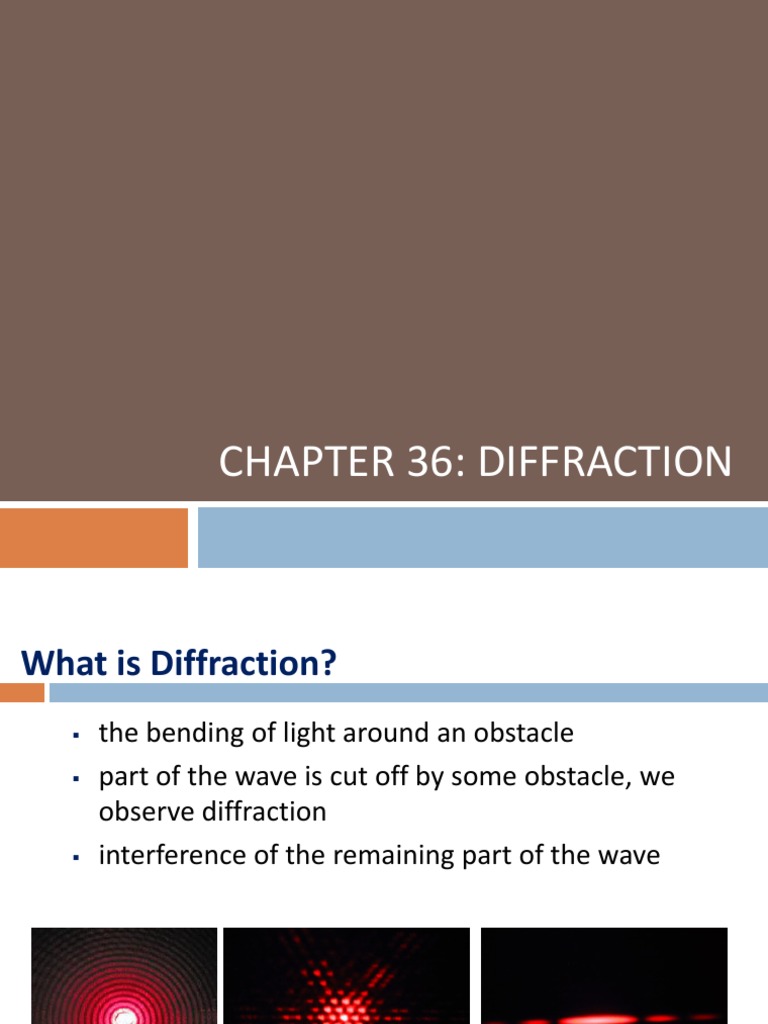Chapter 36 Diffraction | PDF | Diffraction | Interference (Wave Propagation)