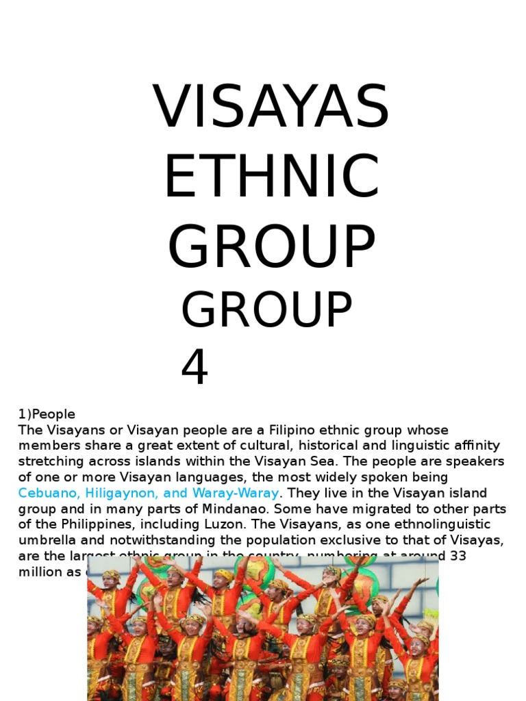 Visayas Ethnic Group | PDF