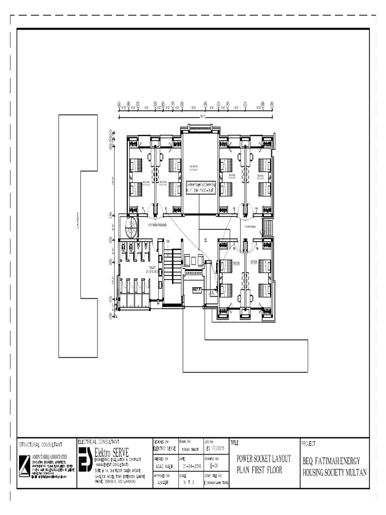 E-06 Power Socket Layout Plan First Floor | PDF | Cooking, Food & Wine