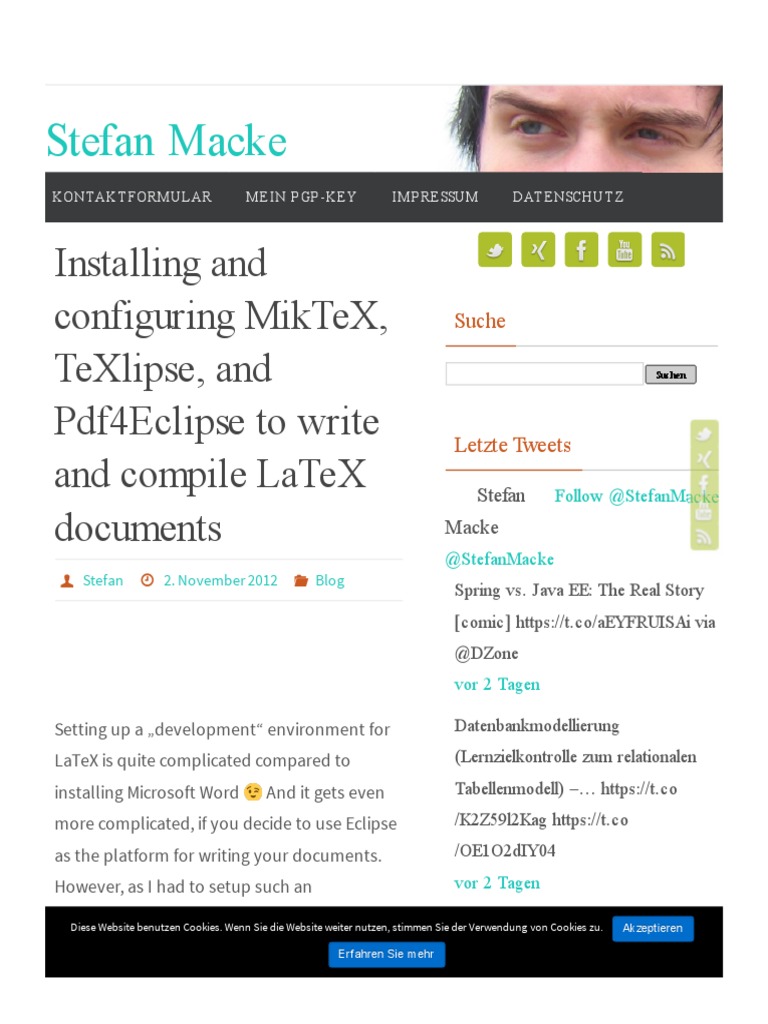 Installing and Configuring MikTeX, TeXlipse, and Pdf4Eclipse To Write and Compile LaTeX ...