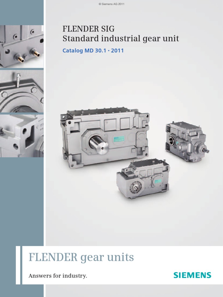 MD30.1 Flender Sig en PDF | PDF | Motor Oil | Bearing (Mechanical)