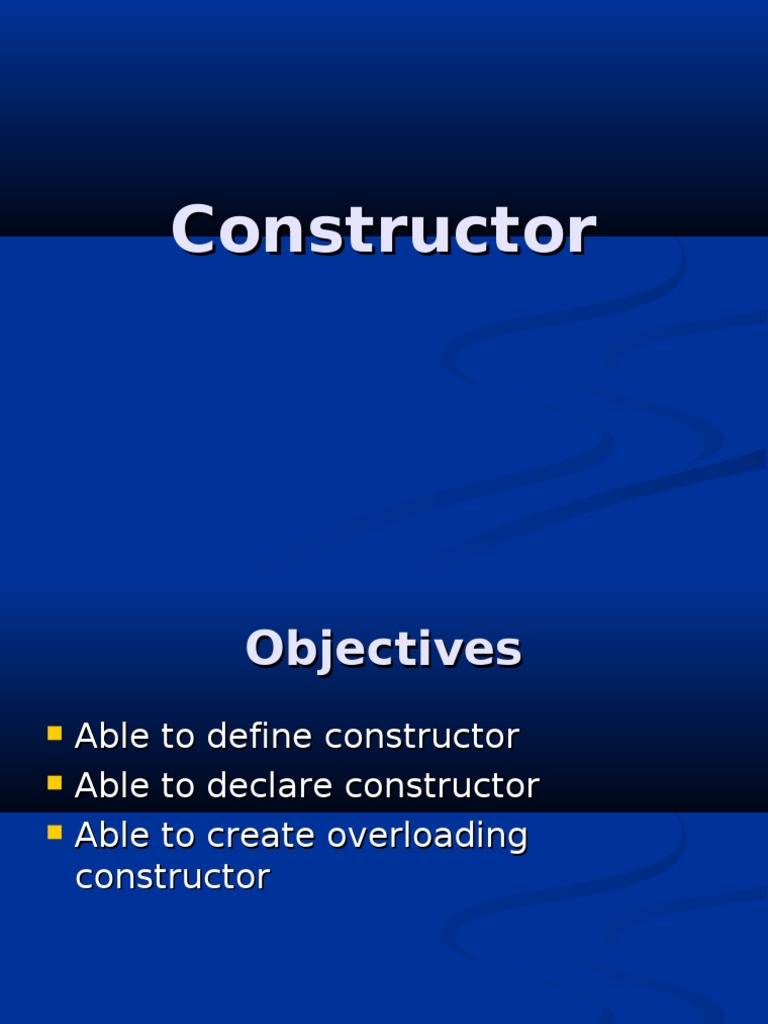 Introduction To Java Programming Constructor Pdf Constructor Object Oriented Programming
