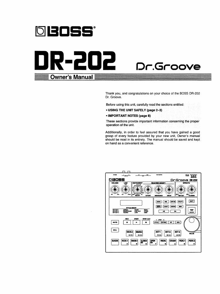 Boss Dr202 DR Groove | PDF | Technology & Engineering