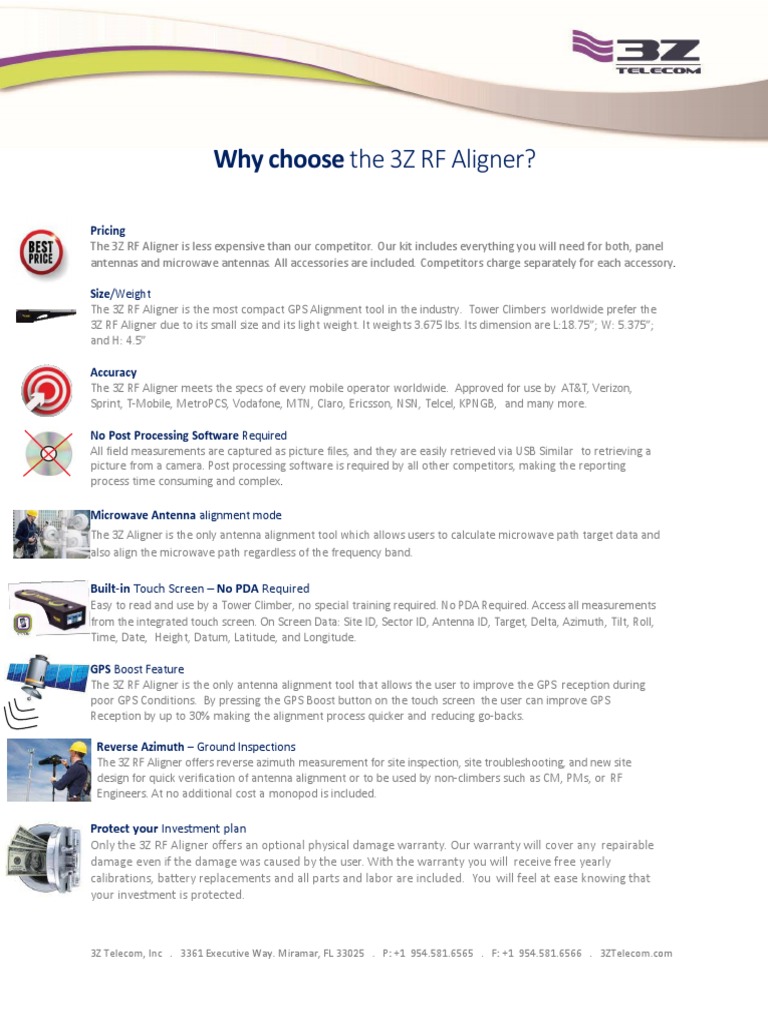 Why Choose The 3Z RF Aligner V1 PDF | PDF | Global Positioning System ...