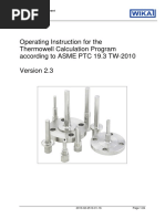 Thermowell Wake Frequency and Stress Calculation | Pounds Per Square ...