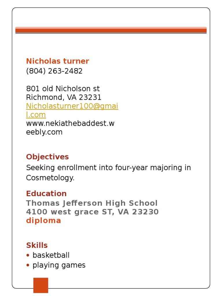 Nick Resume | PDF