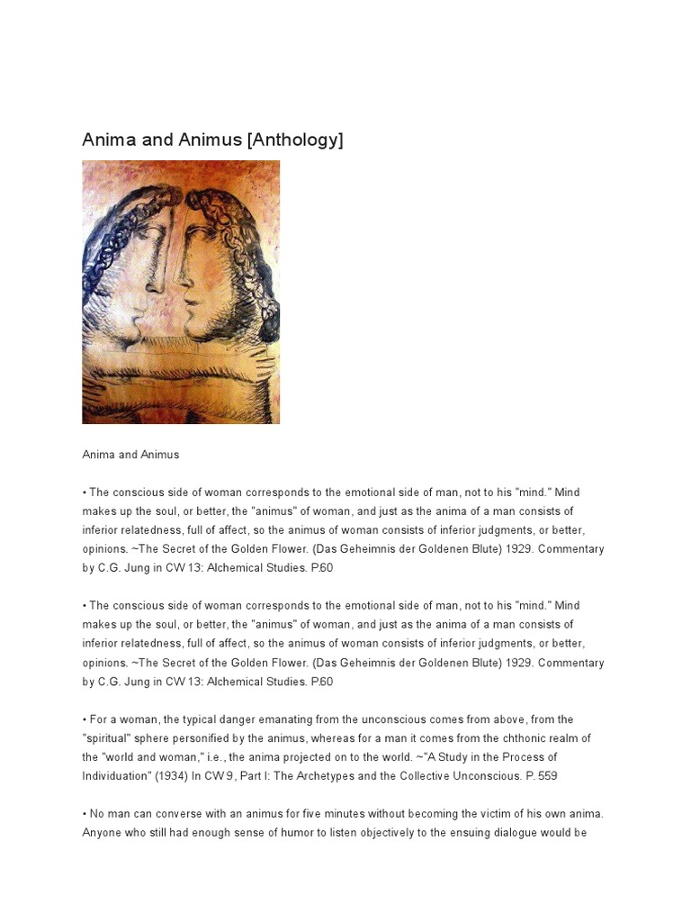 Anima and Animus | PDF | Unconscious Mind | Analytical Psychology