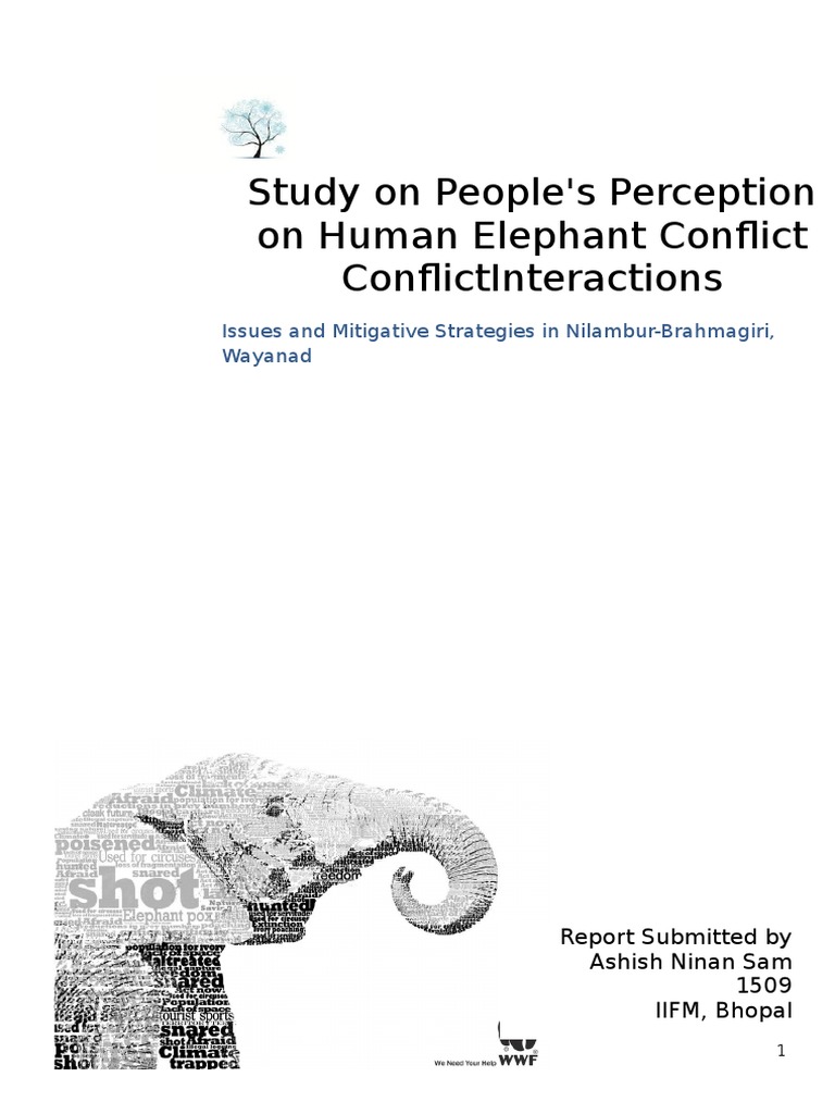 Study On People's Perception of Human-Elephant Conflict | PDF ...