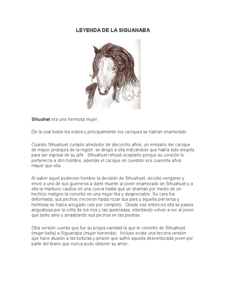 Leyenda de La Siguanaba | PDF