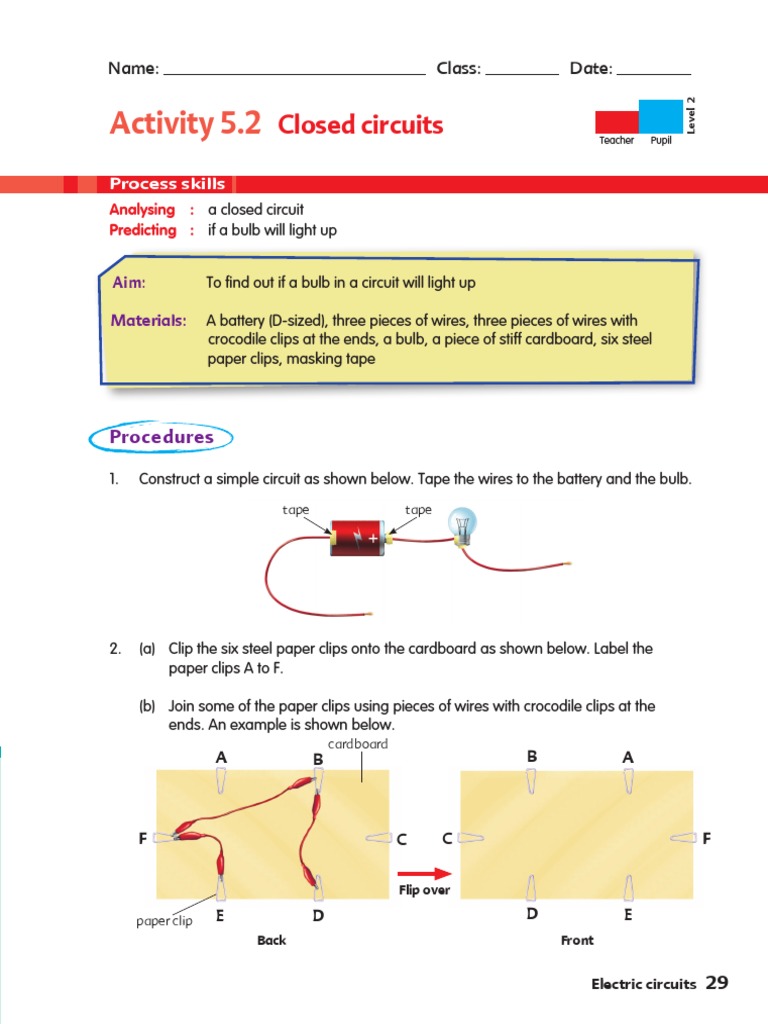 Activity 5.2: Closed Circuits | PDF