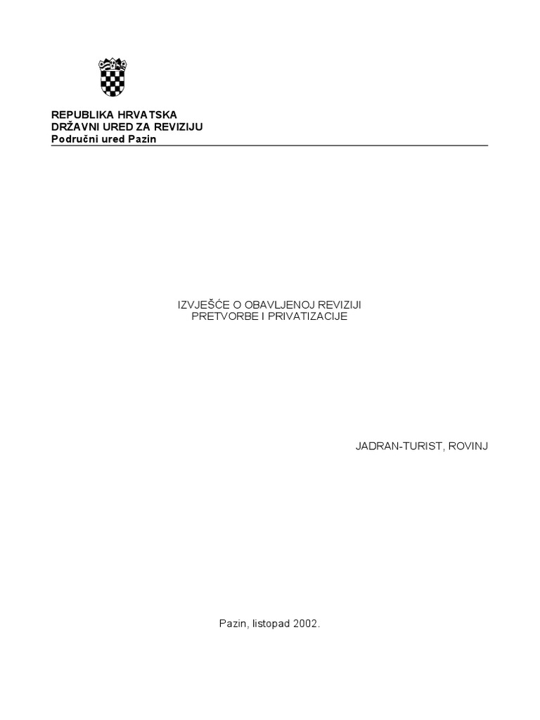 Jadran Turist Rovinj | PDF