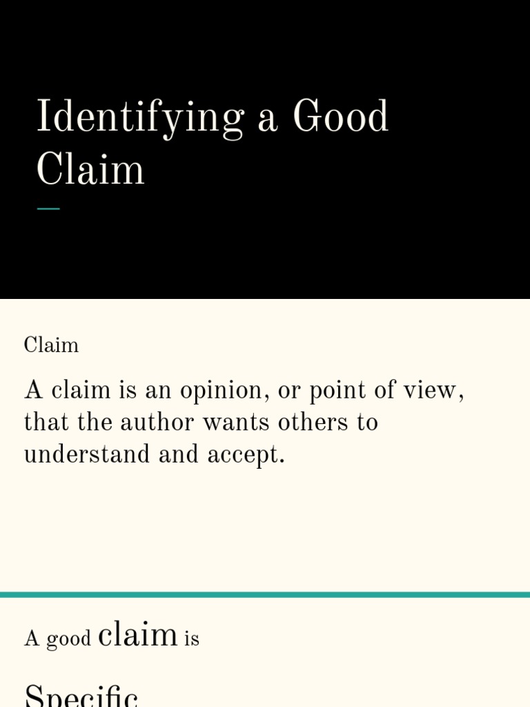 Identifying Claims | PDF | Law