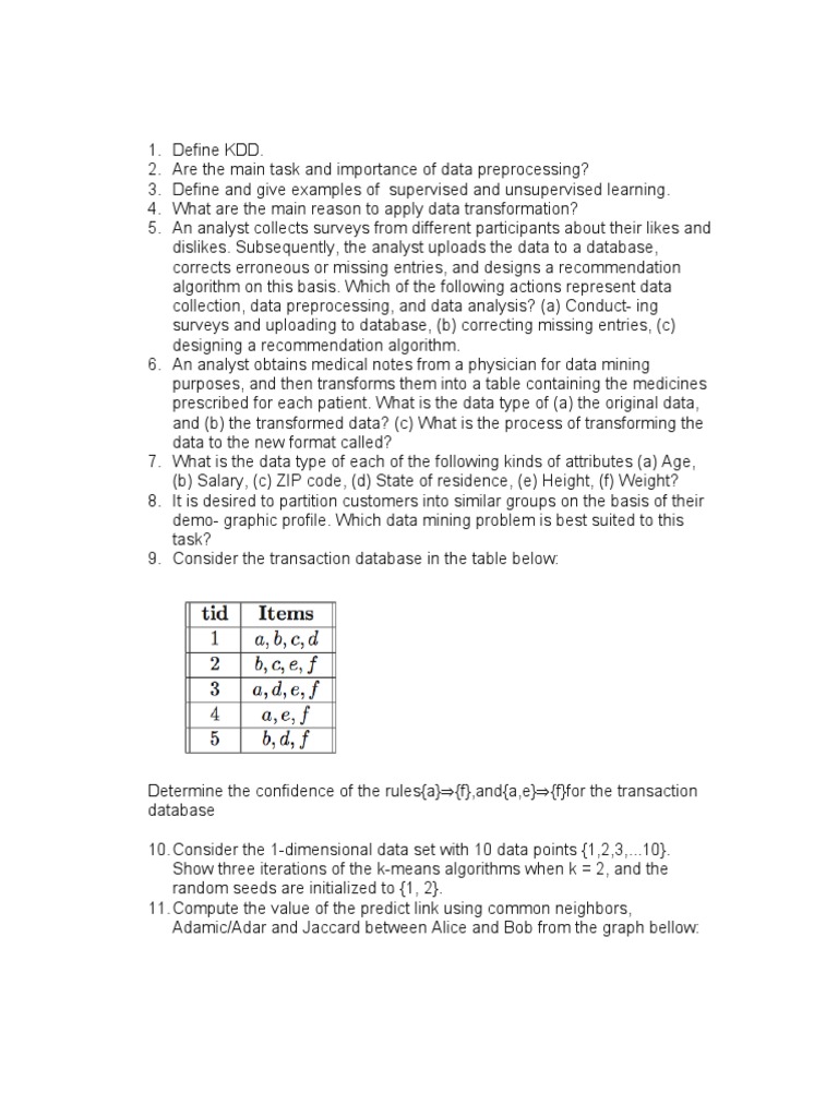Exercises About Cognitive Computing | PDF | Vertex (Graph Theory) | Data Mining