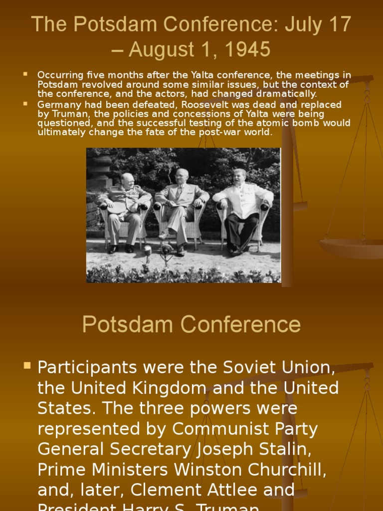 The Potsdam Conferences | PDF | Soviet Union–United States Relations ...