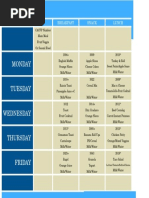 CACFP 90 Weekly Menu With Serving Sizes Template | PDF | Foods | Lunch