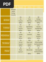 CACFP Weekly Menu Template | PDF | Fruit | Meal