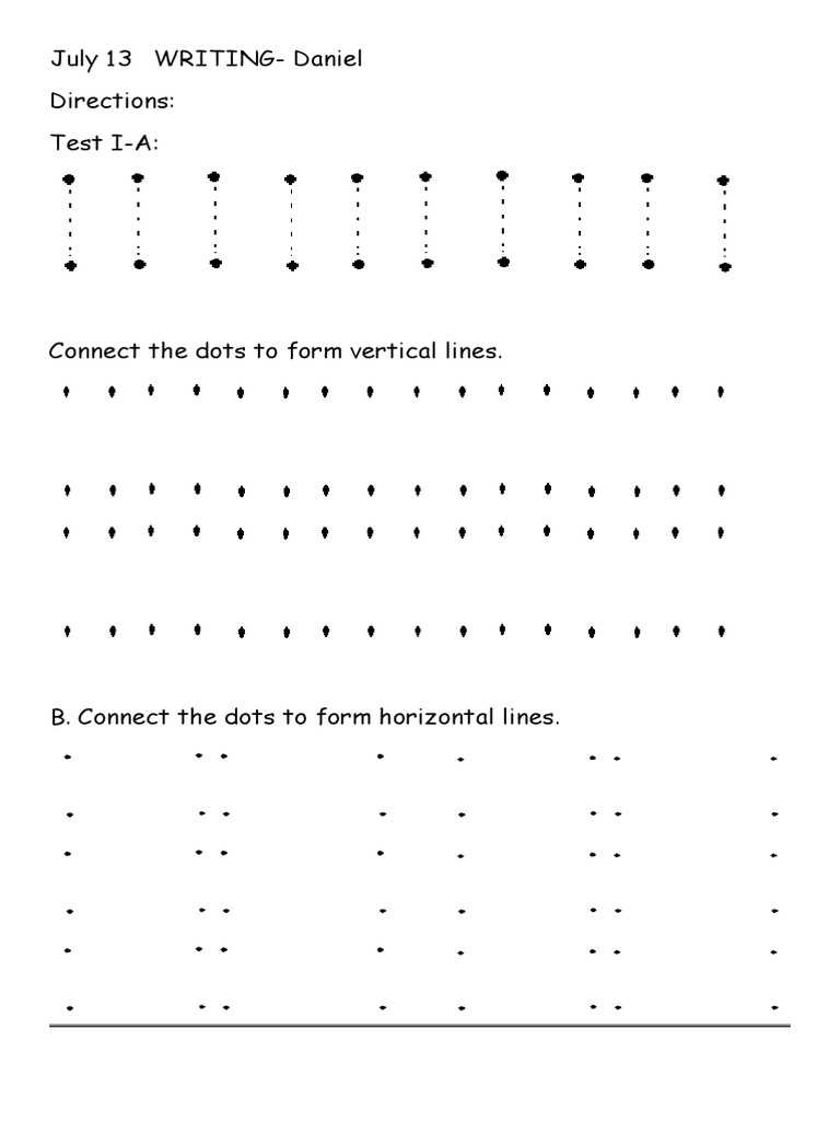 Writing Exercises For Nursery | PDF