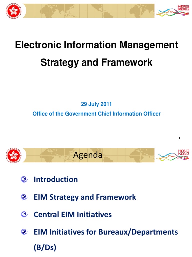 EIM Strategy & Framework Guide | PDF | Records Management | Strategic ...
