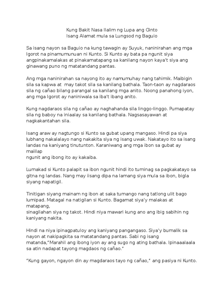 Kung Bakit Nasa Ilalim NG Lupa Ang Ginto | PDF