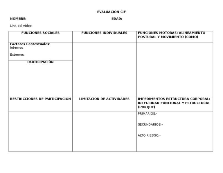Formato Ficha CIF | PDF