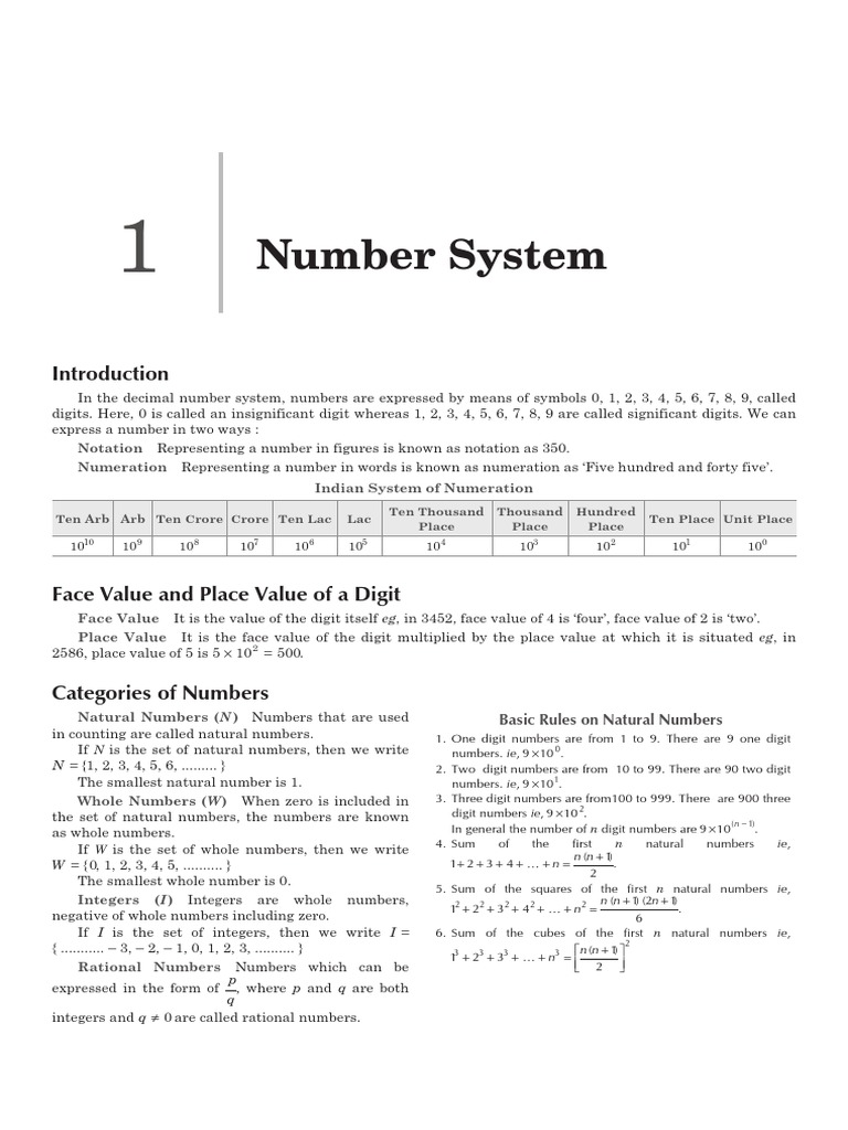 Number System Arihant | PDF | Division (Mathematics) | Prime Number