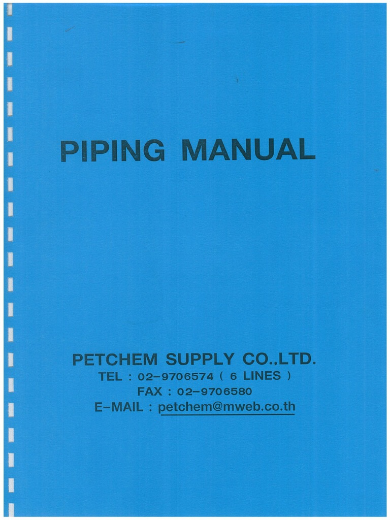 Piping Manual PDF | PDF